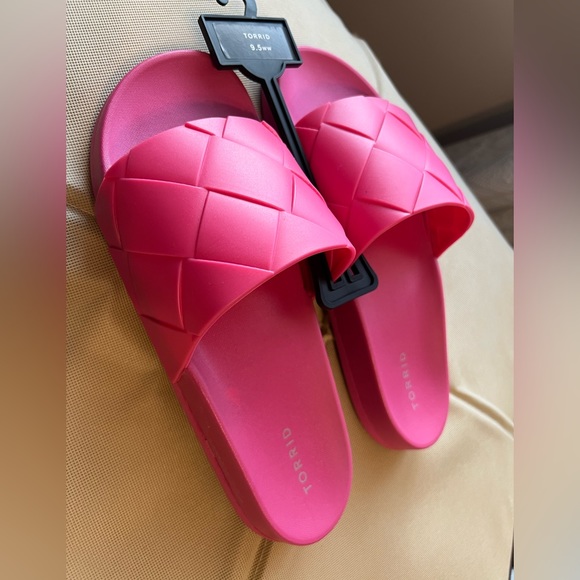 torrid | Shoes | Torrid Hot Pink Slides | Poshmark